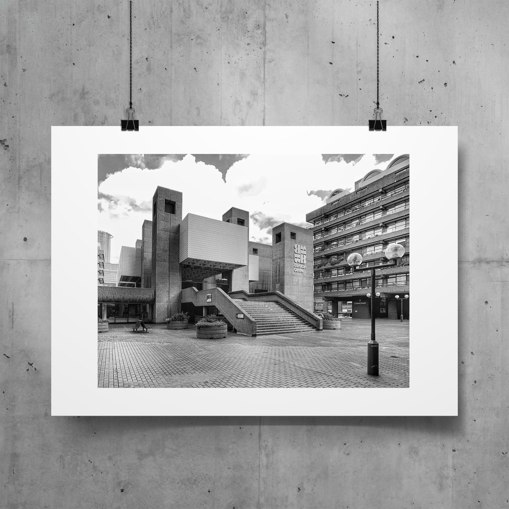Spaceplay The Barbican Centre - Entrance Stairs Print – minima